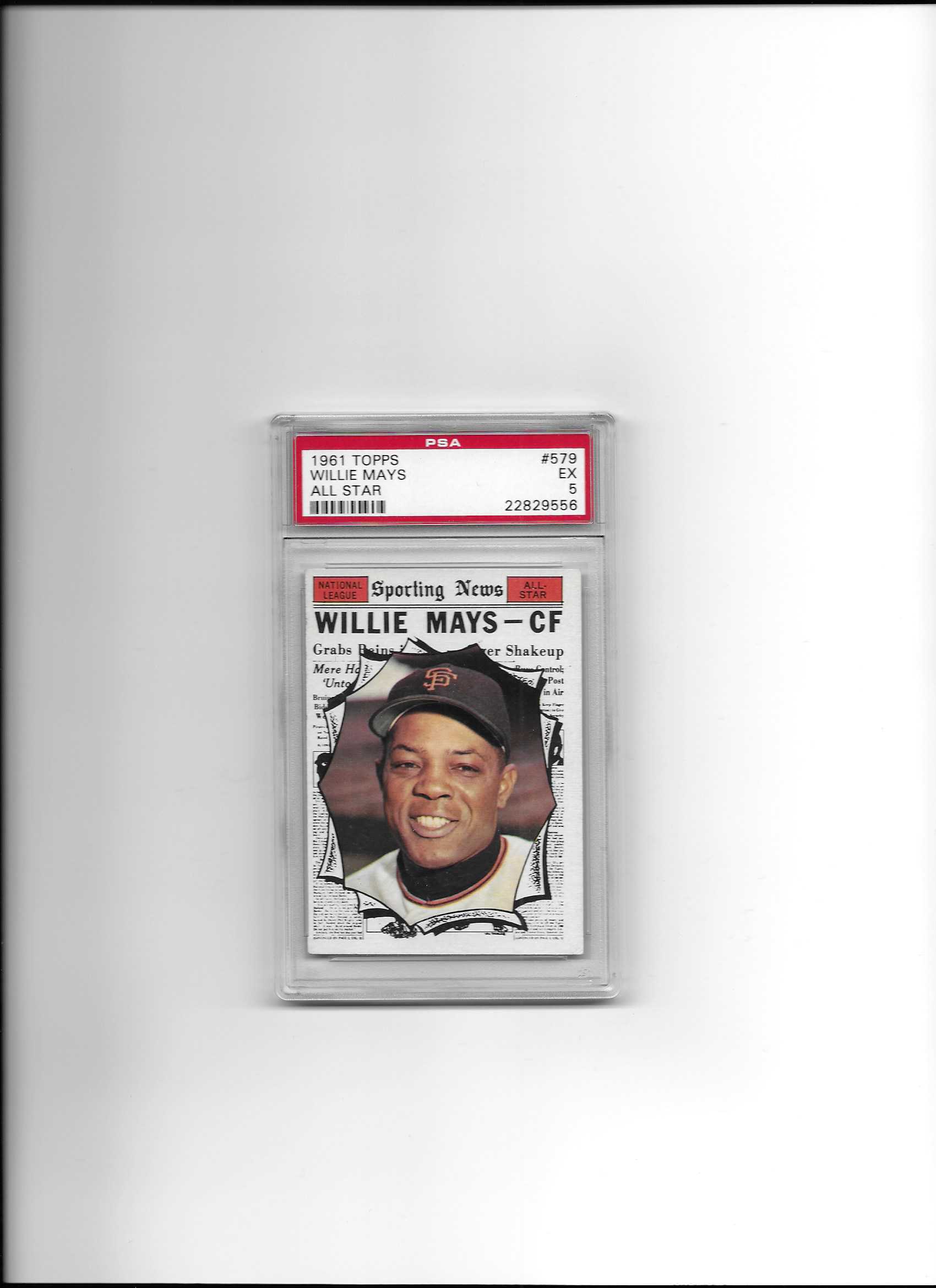 Lot Detail - 1961 Topps Baseball Willie Mays All Star PSA 5 Ex No ... Lot Detail - 1961 Topps Baseball Willie Mays All Star PSA 5 Ex No ...
