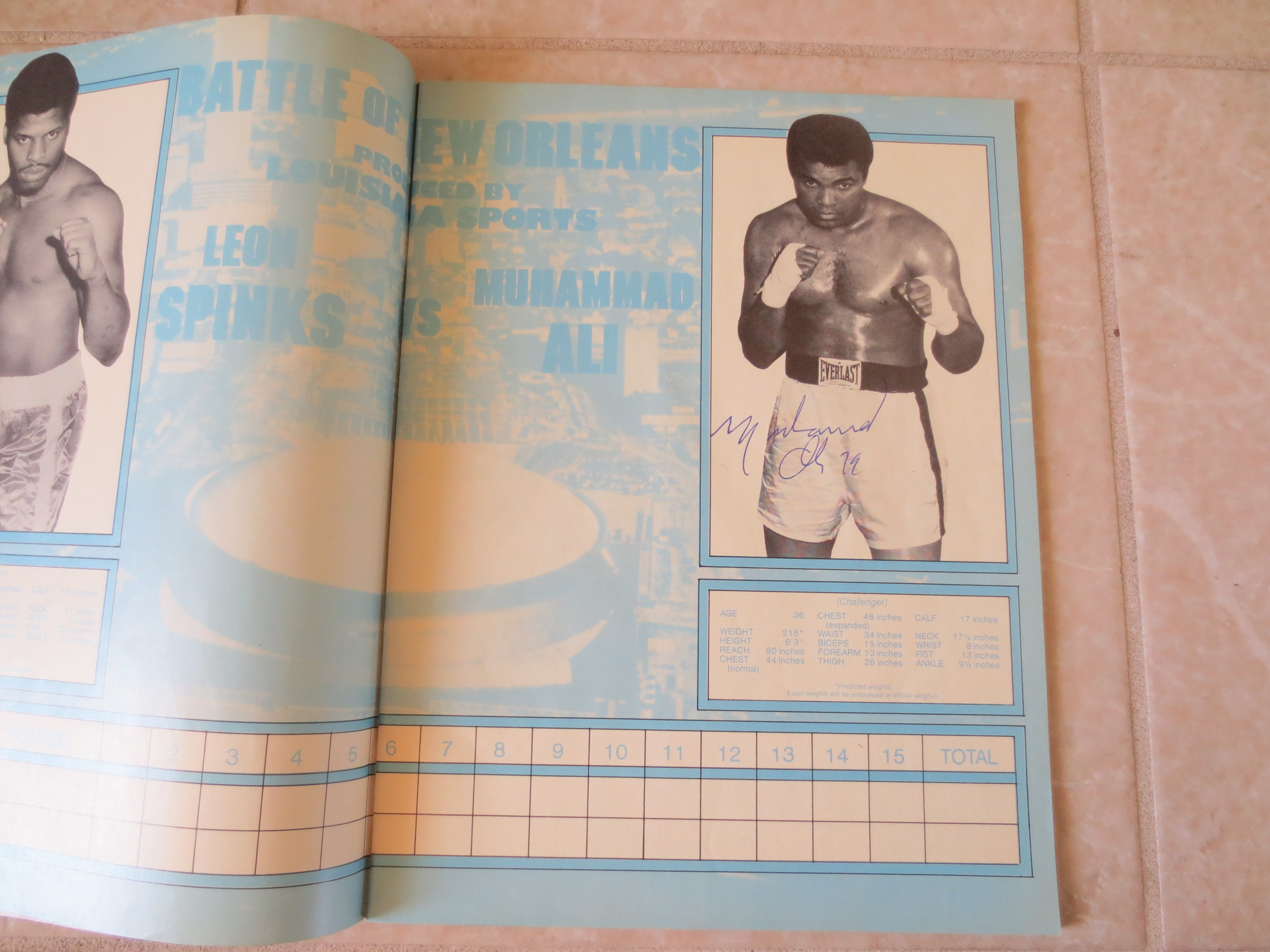 Lot Detail - Autographed Leon Spinks 1978 Spinks vs. Ali Battle of New ... Lot Detail - Autographed Leon Spinks 1978 Spinks vs. Ali Battle of New ...